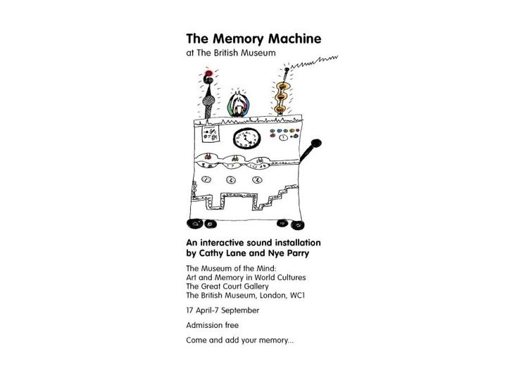 The Memory Machine | Cathy Lane